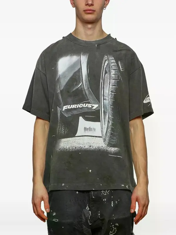 SAINT MXXXXXX Furious 7-graphic T-shirt