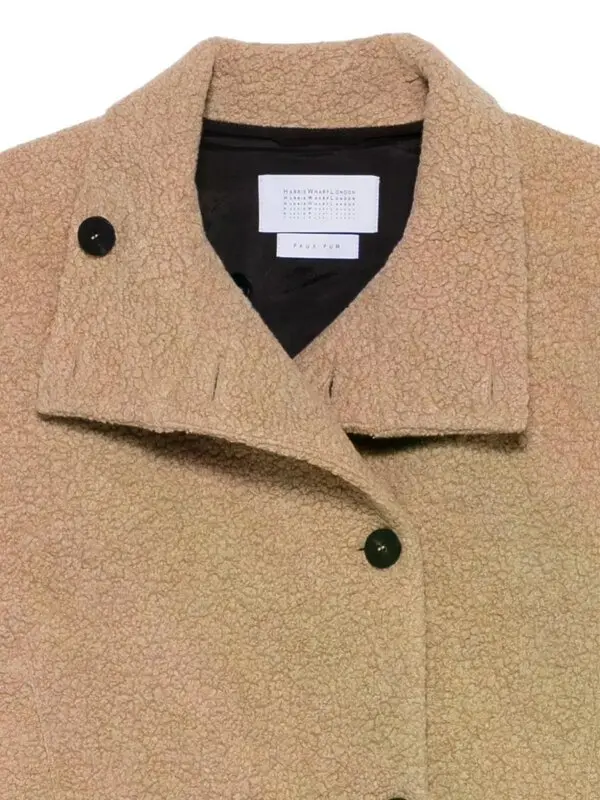 Harris Wharf London Buttoned Fleece Jacket
