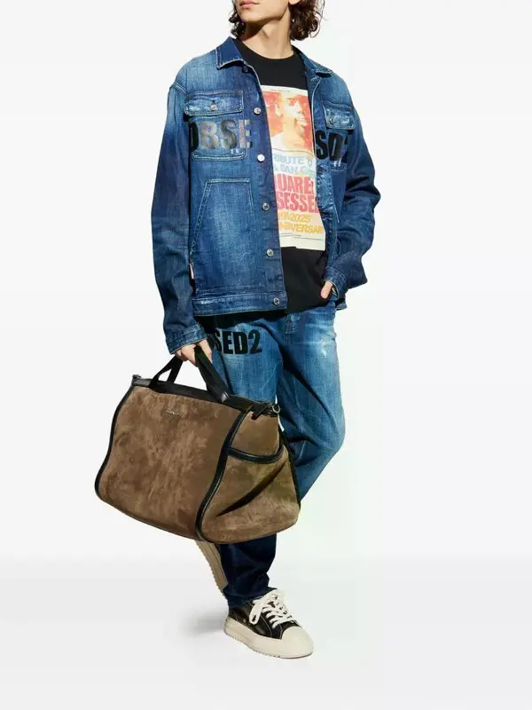 Dsquared2 Printed Denim Trucker Jacket