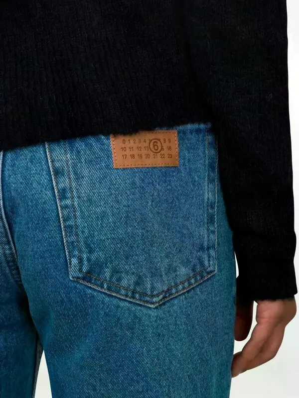 MAISON MARGIELA Paneled Straight-leg Jeans - Blue