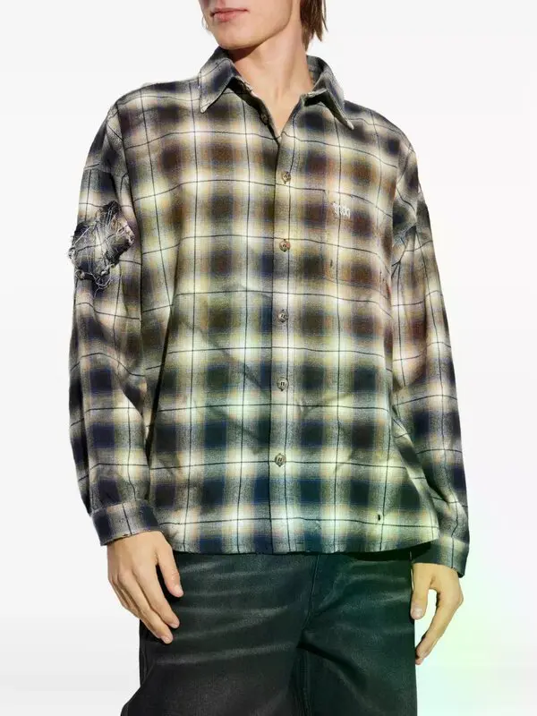 MISBHV Plaid Ripped Shirt