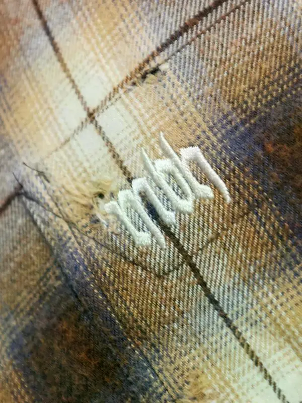 MISBHV Plaid Ripped Shirt
