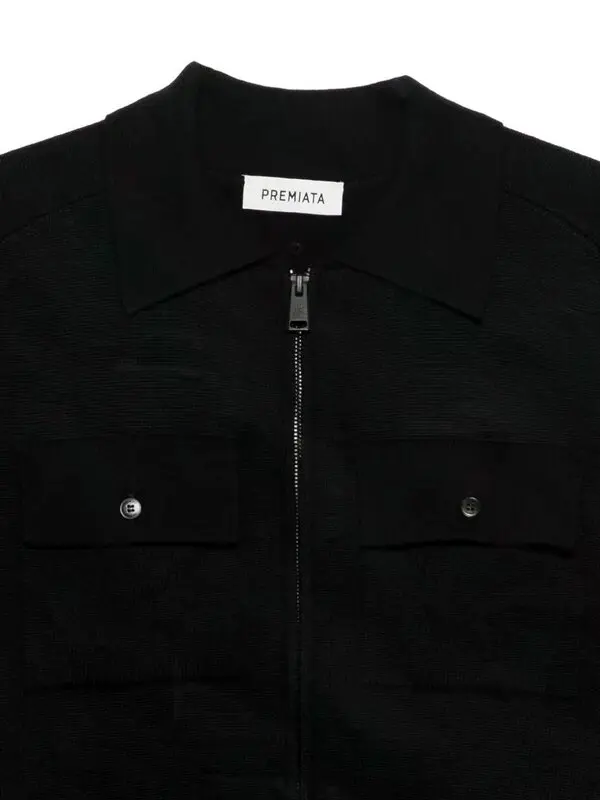 Premiata Zip-up Pocketed Cardigan