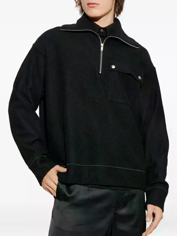 JIL SANDER Felted Sweatshirt