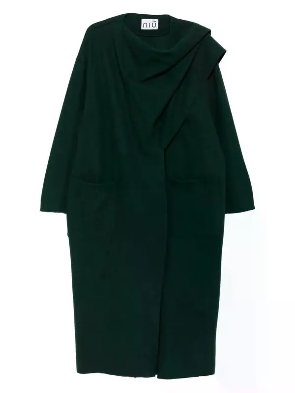 NIU Draped Coat - Green