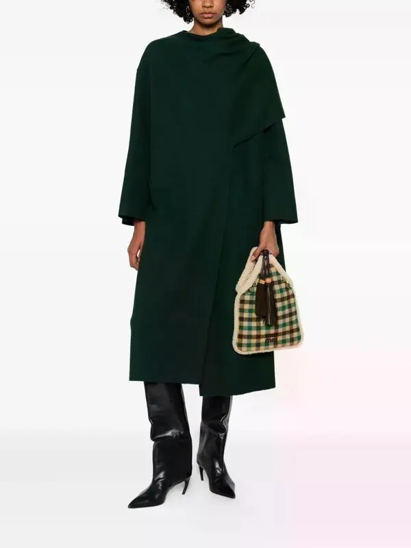 NIU Draped Coat - Green