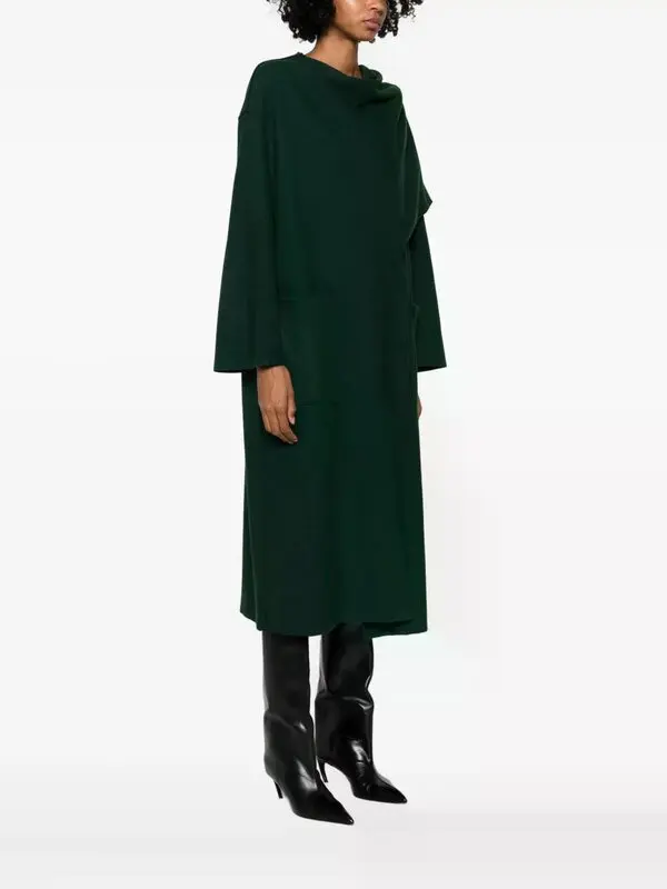 NIU Draped Coat - Green