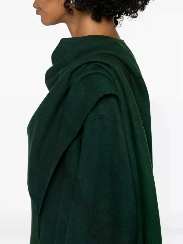 NIU Draped Coat - Green