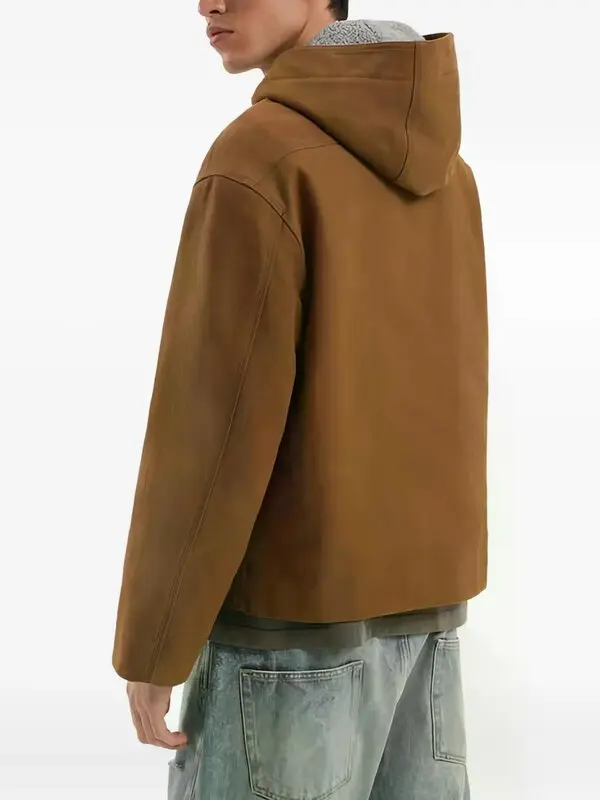1989 STUDIO Cropped Hooded Jacket - Brown
