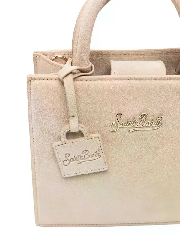 MC2 SAINT BARTH Mini Suede Tote Bag - Neutrals
