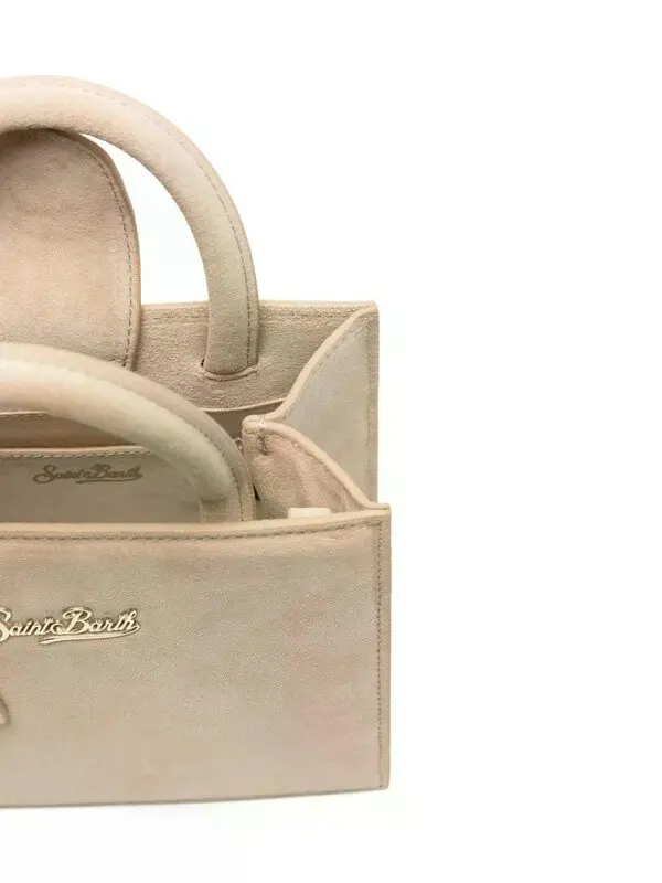 MC2 SAINT BARTH Mini Suede Tote Bag - Neutrals