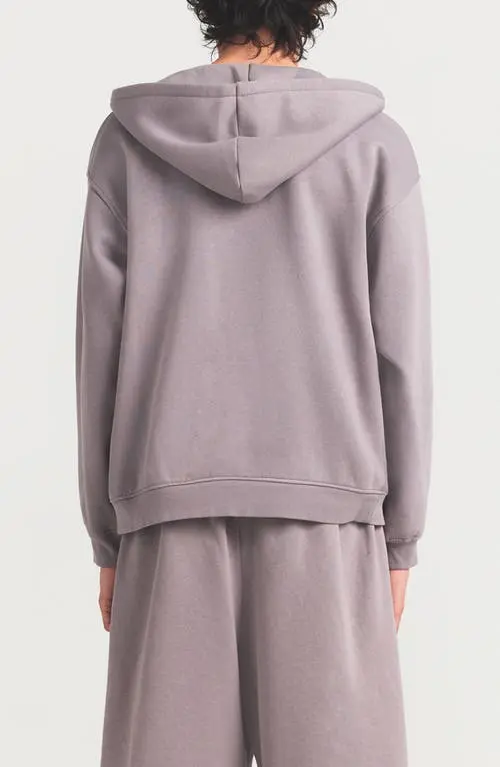 SKIMS Relaxed Zip-up Lounge Hoodie - Shadow