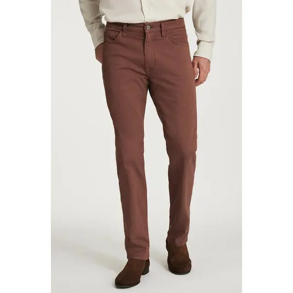 34 Heritage Courage Coolmax® Straight Leg Twill Pants - Cappucino Coolmax