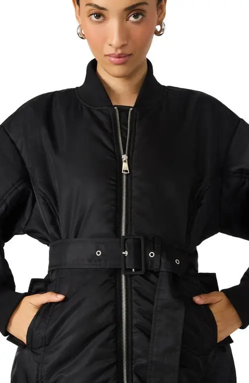 Steve Madden Eryn Belted Nylon Jacket