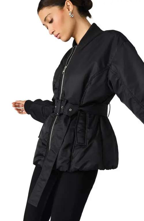 Steve Madden Eryn Belted Nylon Jacket