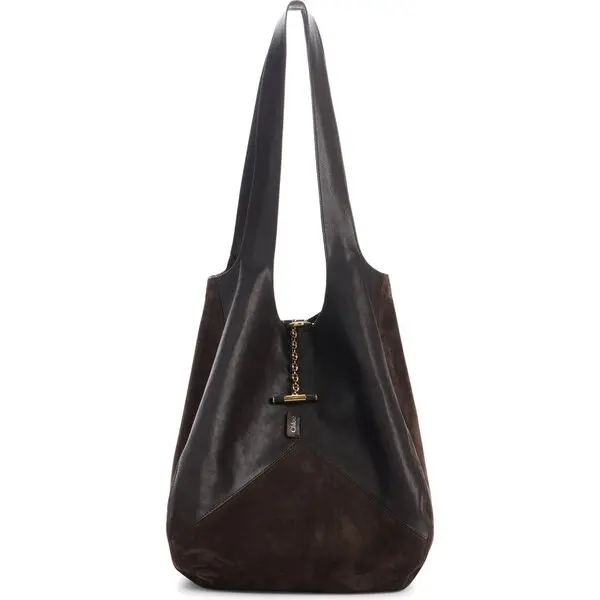 Chloé Balloon Patchwork Hobo Bag - Kohl Brown