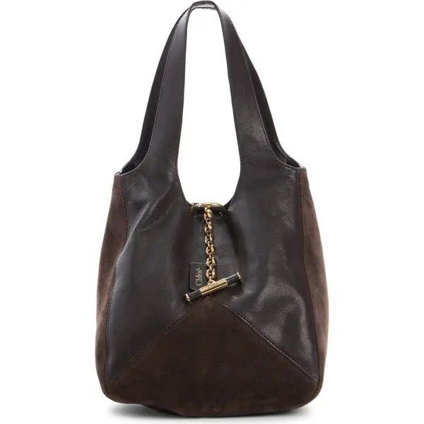 Chloé Small Balloon Patchwork Hobo Bag - Kohl Brown