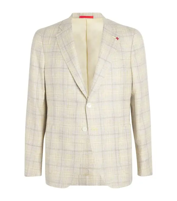 Isaia Wool-silk-linen Capri Blazer