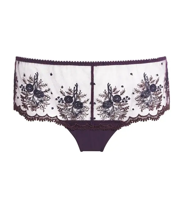 Simone Perele Shorty Intrigue Briefs - Purple