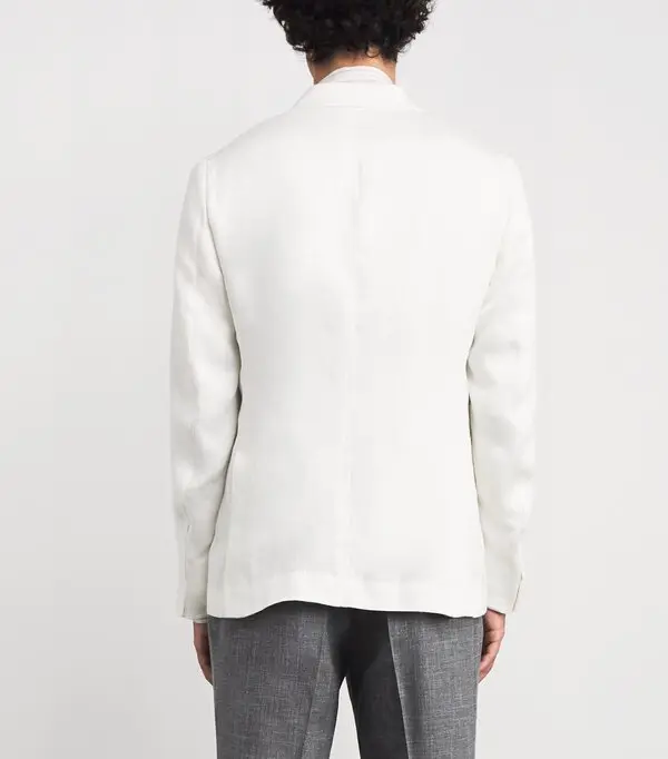 Isaia Linen Capri Blazer