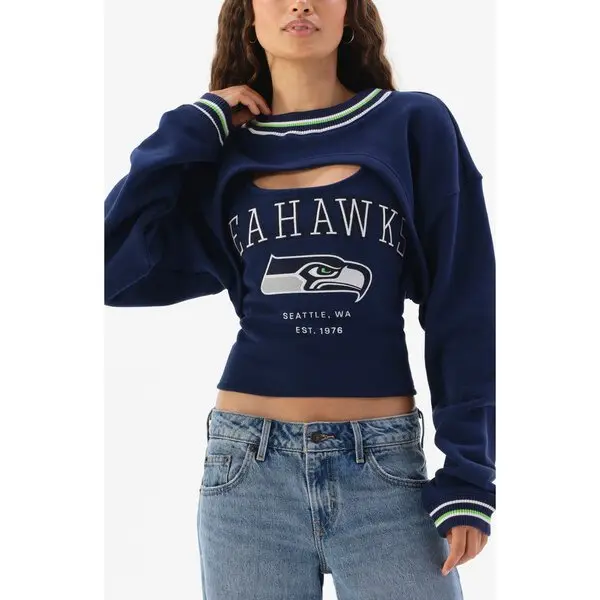OFF SEASON Fleece Shrug Cami - Navy