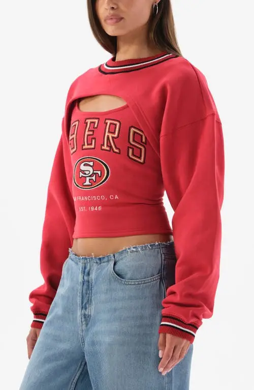 OFF SEASON Fleece Shrug Cami - Red