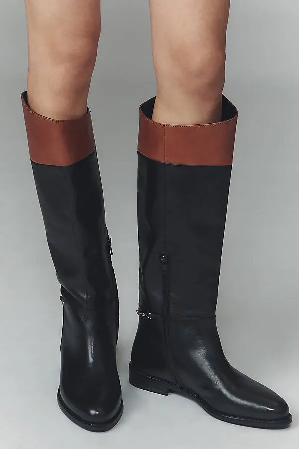 BRONX Felise Smooth Leather Riding Boots