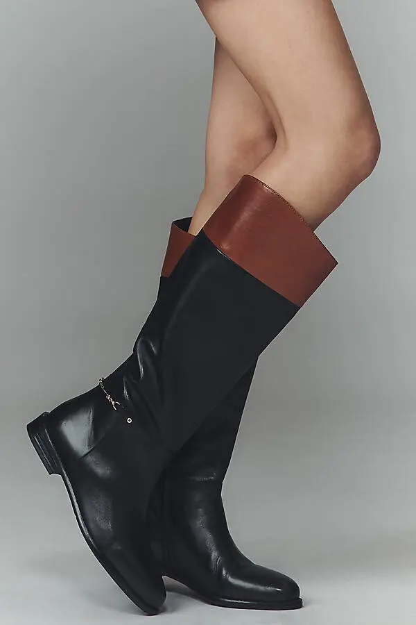 BRONX Felise Smooth Leather Riding Boots
