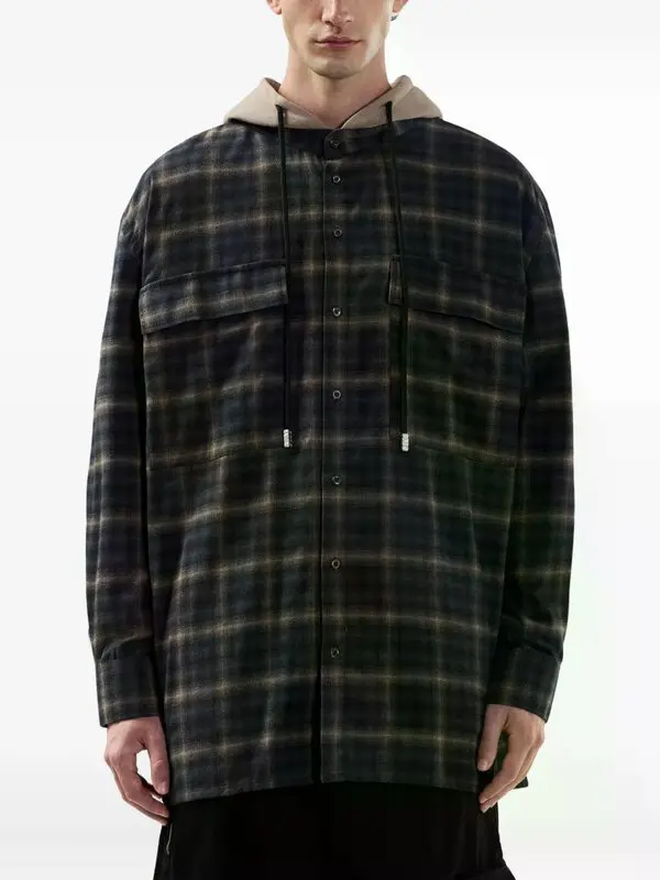 Gcds Check-pattern Shirt Jacket