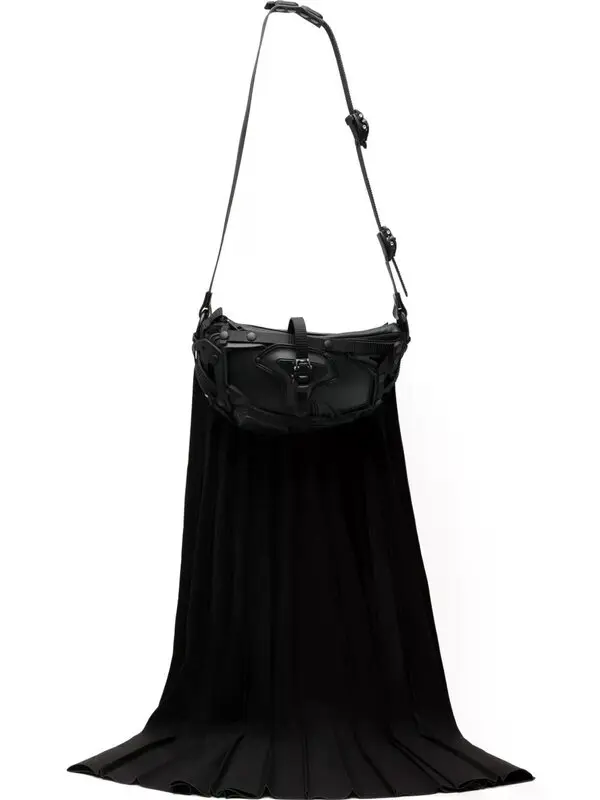 INNERRAUM Draped-detail Plissé-effect Shoulder Bag