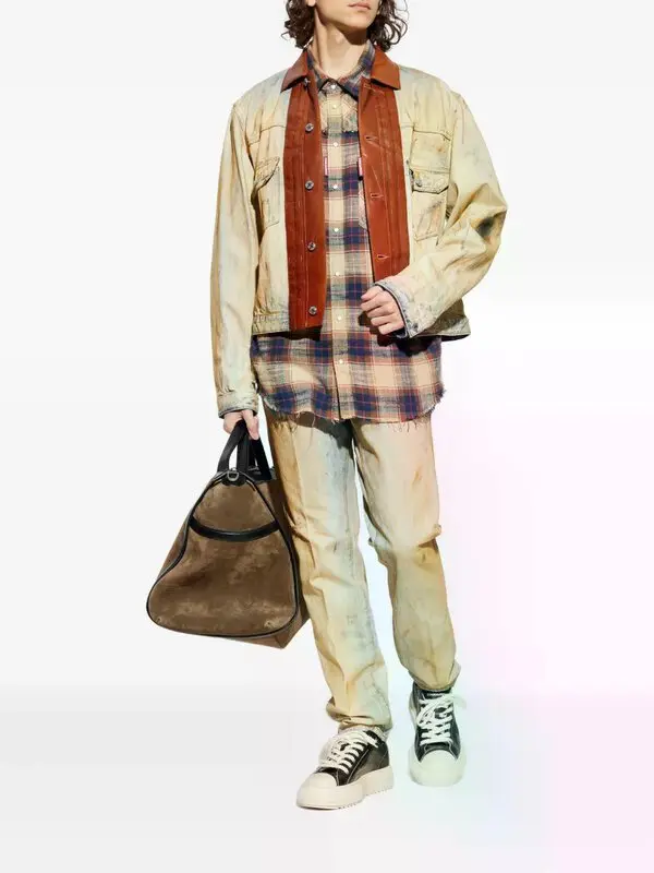 Dsquared2 Longsleeved Plaid Shirt - Neutrals