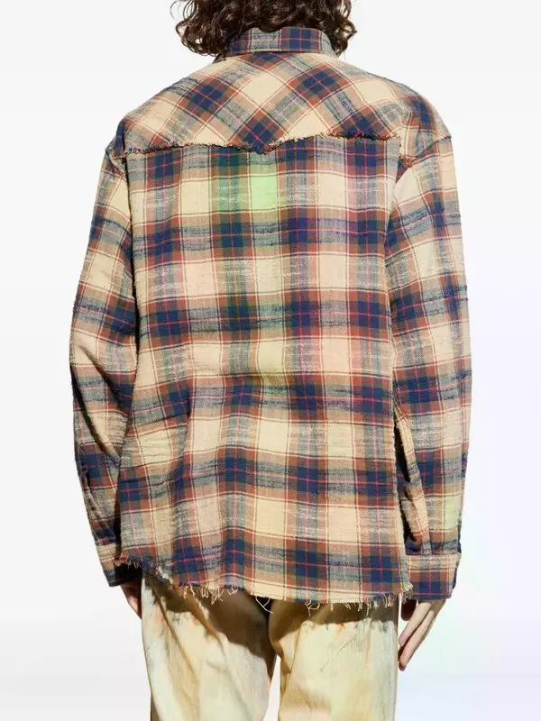 Dsquared2 Longsleeved Plaid Shirt - Neutrals