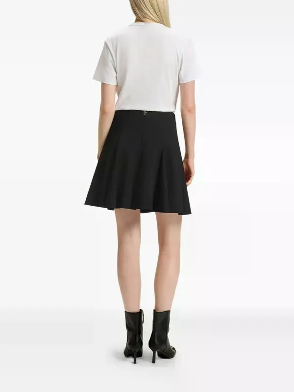 Hugo Pleated A-line Mini Skirt