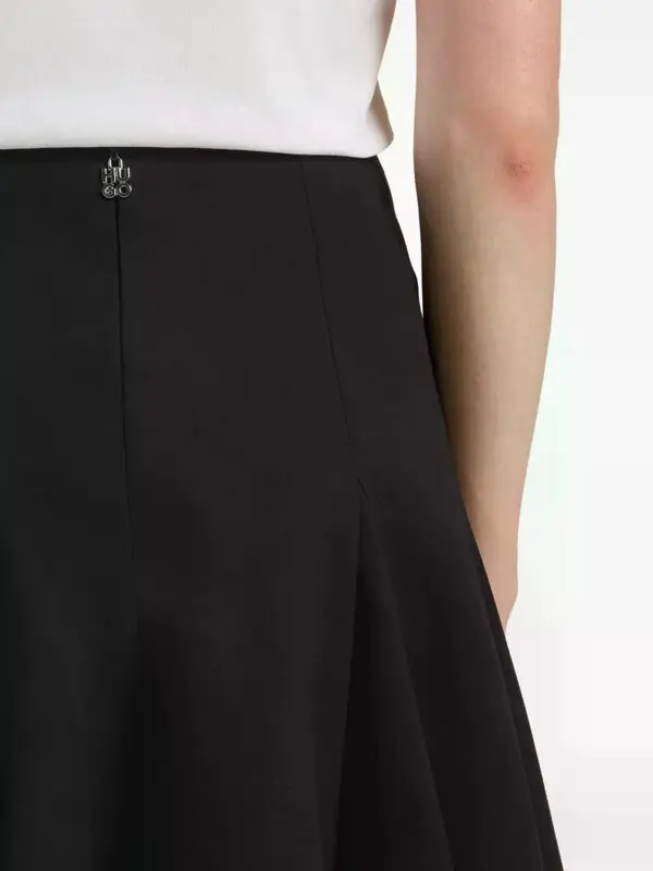 Hugo Pleated A-line Mini Skirt