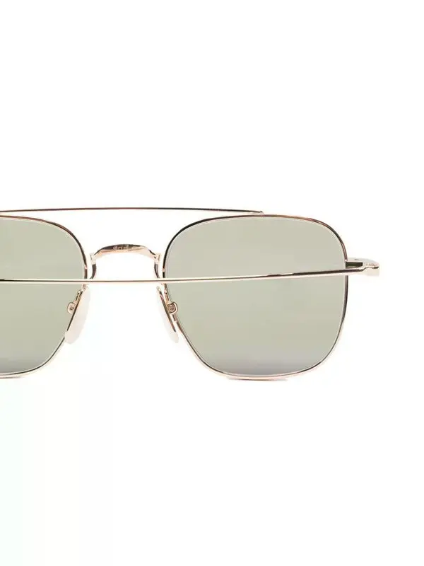 Thom Browne Pilot-frame Sunglasses - Gold