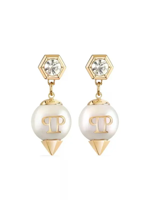 Philipp Plein Rhapsody Drop Earrings - Gold