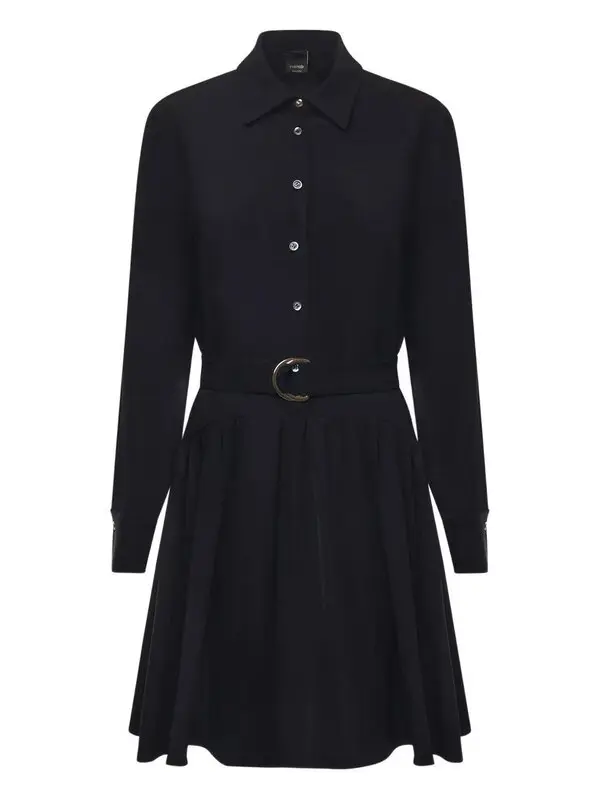 Pinko Buttoned Belted Dress