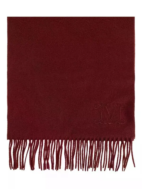 Max Mara Dalia Fringed Scarf - Red