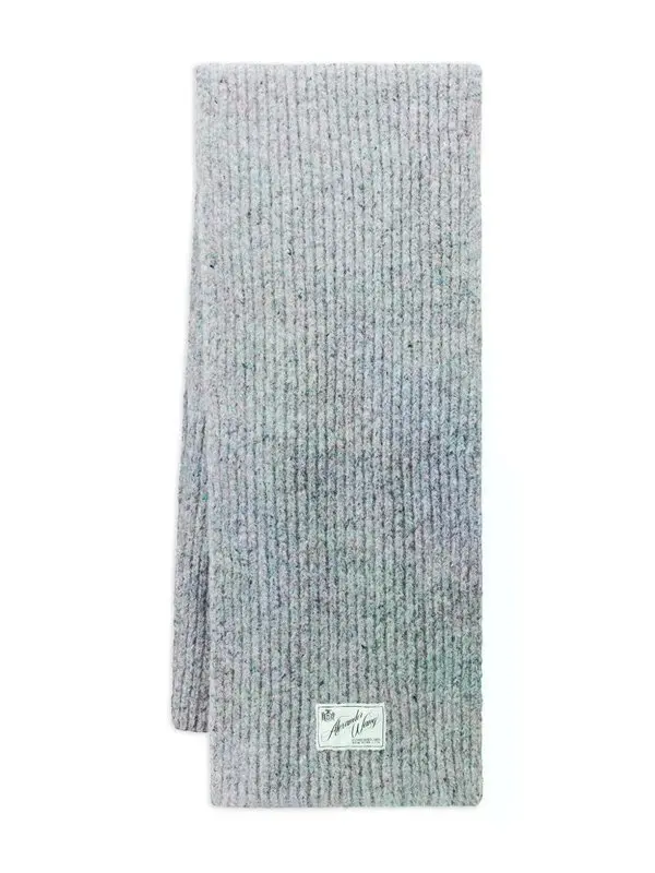 Alexander Wang Speckled-knit Scarf - Grey