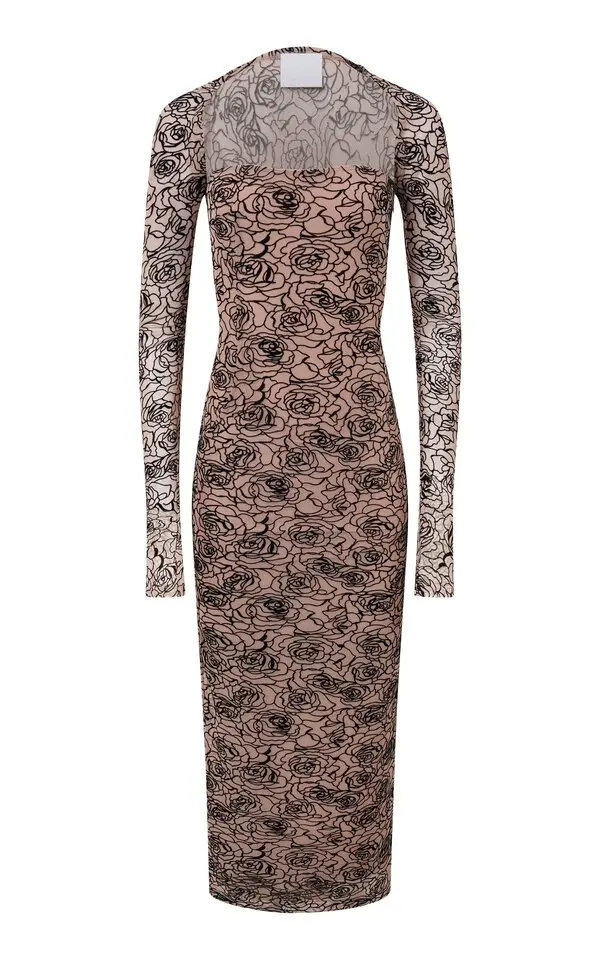 Paris Georgia Floral Printed Column Dress - Multi