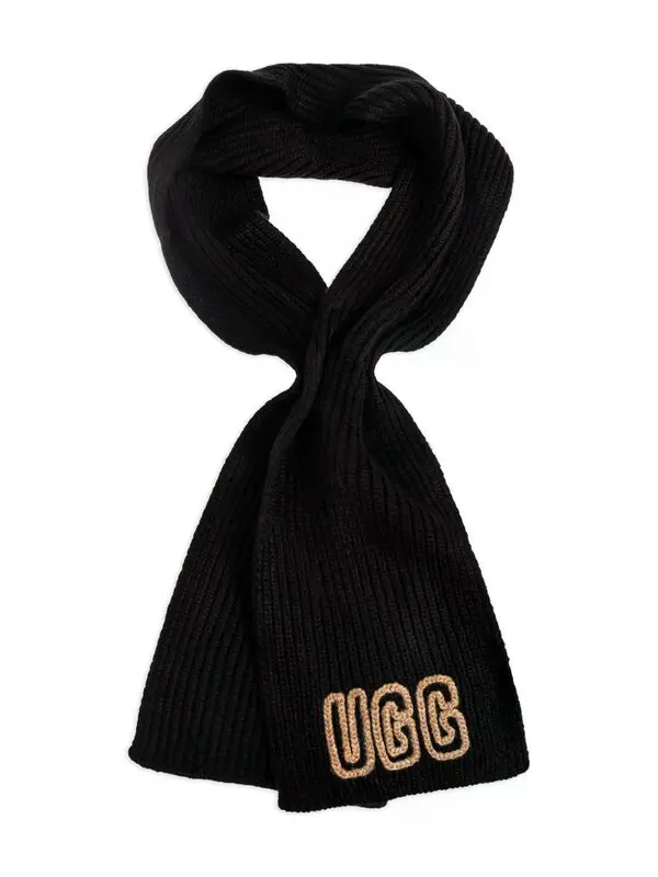 UGG Logo Scarf - Black