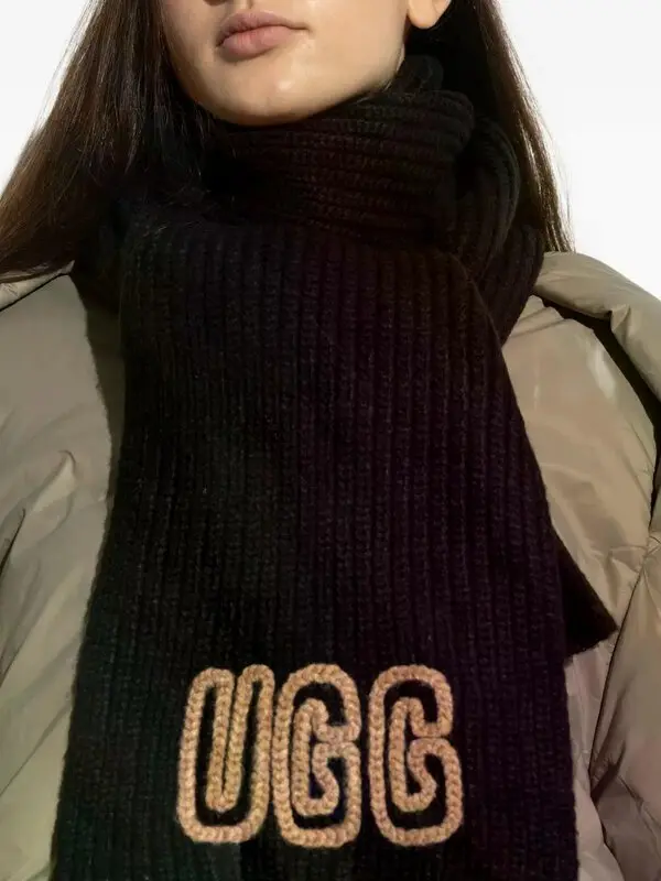 UGG Logo Scarf - Black