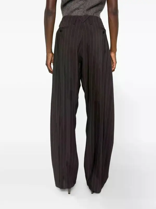 Magda Butrym Pinstripe Straight Leg Trousers