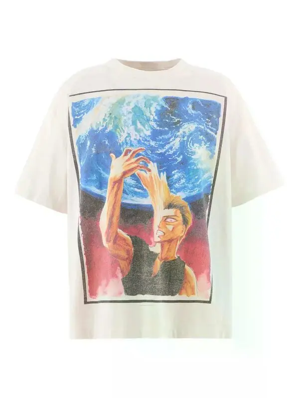 SAINT MXXXXXX Graphic-print T-shirt - White