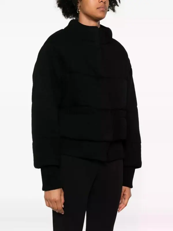 Eric Bompard Quilted High-neck Jacket