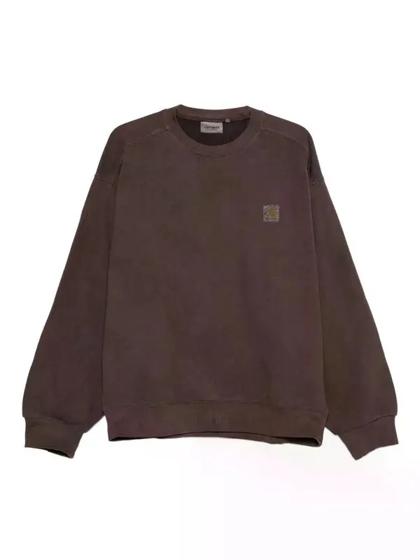 Carhartt Work In Progress Logo-patch Crew-neck Sweatshirt