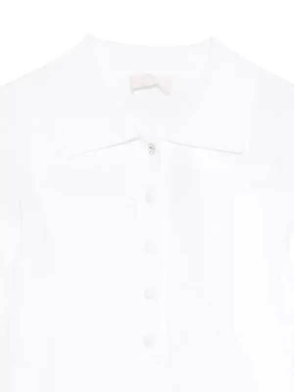 Liu Jo Buttoned Long-sleeved Polo Top