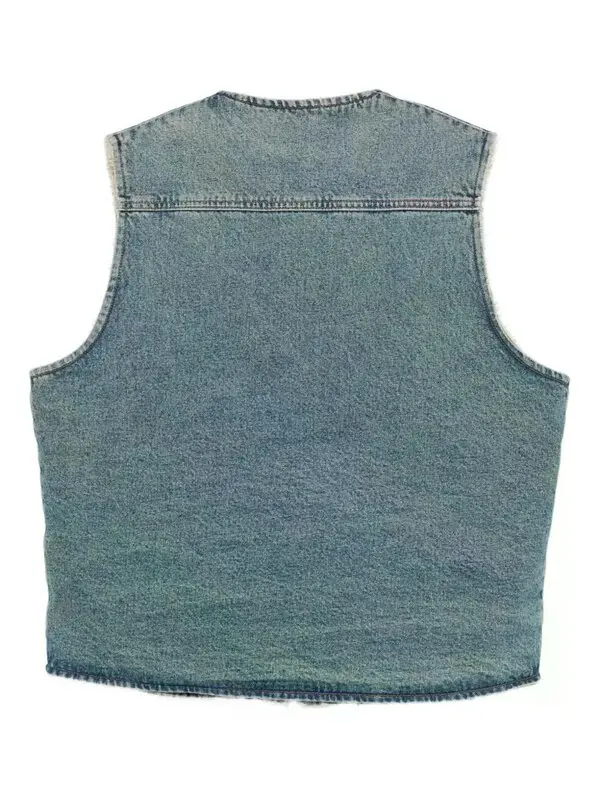 AMISH Zip-up Denim Gilet