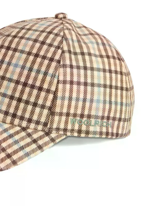Woolrich Checked Baseball Cap