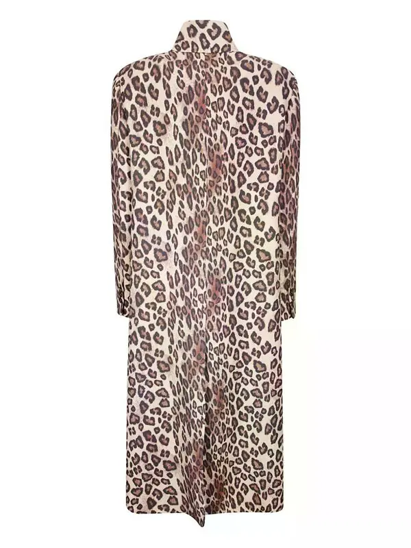 Alberto Biani Leopard-print Button Coat